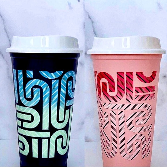 Starbucks | Dining | Starbucks Holiday Hot Reusable 6oz Color Changing ...